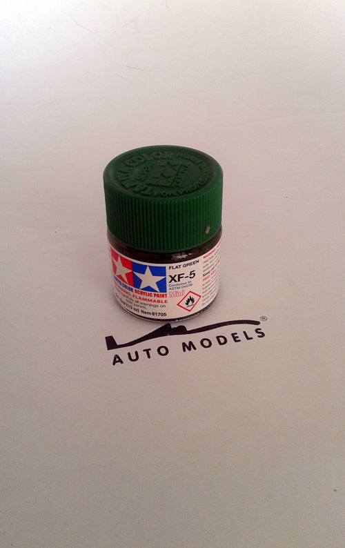 Tamiya XF-5 Flat Green Acrylic Mini Paint – Automodels Indonesia